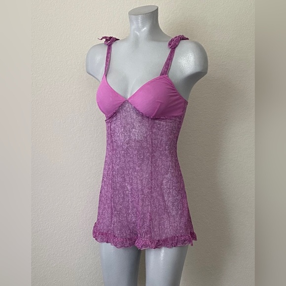 Cotton Candy | Intimates & Sleepwear | Sheer Cotton Candy Nighty Set ...